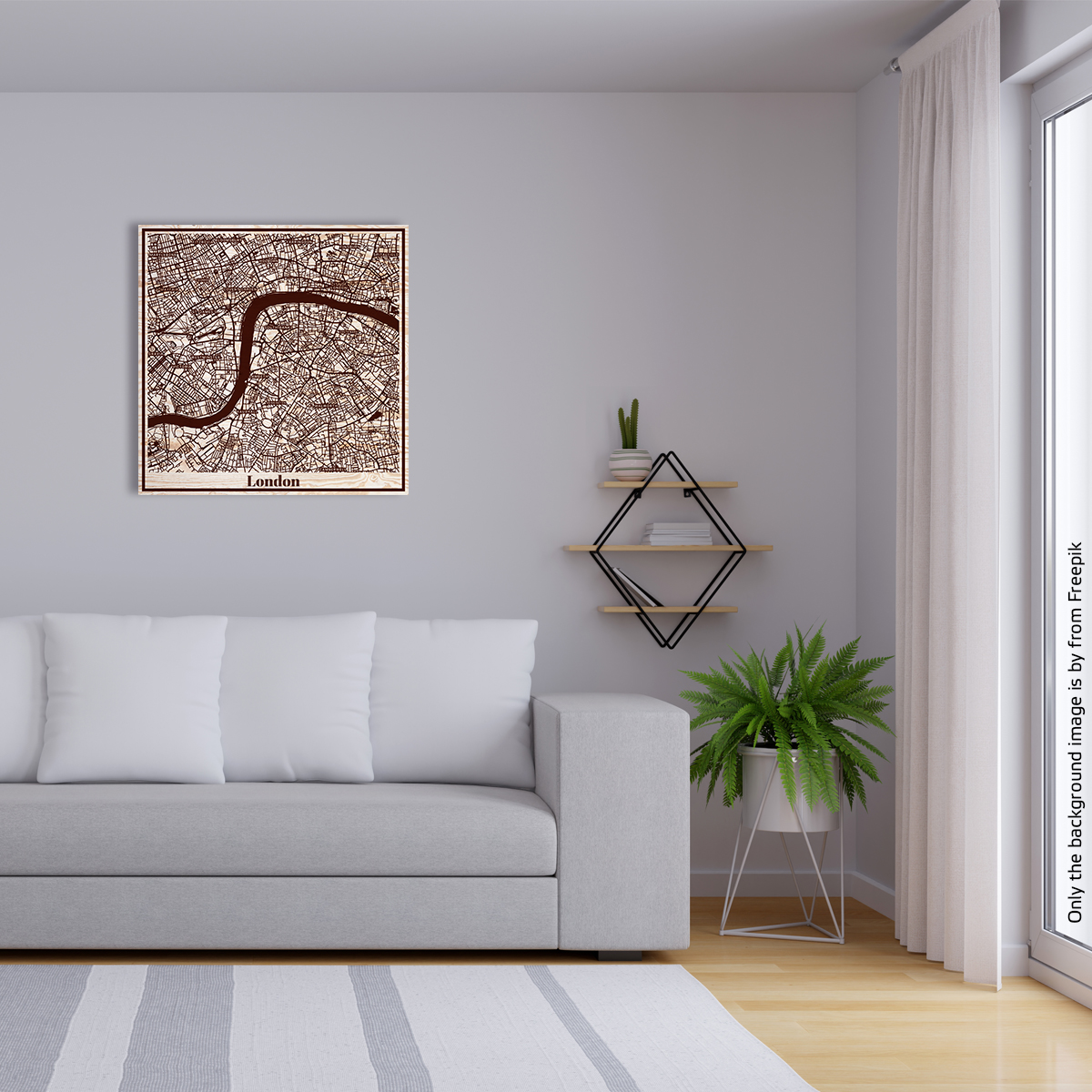 Mapa Londynu - Printspire
